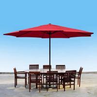 China ZZS-01 2.7m x 2.5m Middle Pillar Outdoor Sun Umbrella for Courtyard Beach Patio for sale