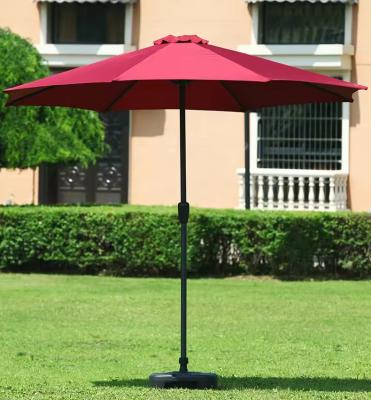 China ZZS-01 2.7m x 2.5m Middle Pillar Outdoor Sun Umbrella for Courtyard Beach Patio for sale