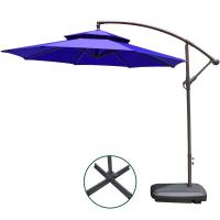 China Outdoor Round Roman Umbrella Aluminum Frame 3m 360 Degree Rotation Sun Protection Patio Parasol for sale