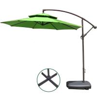 China Outdoor Round Roman Umbrella Aluminum Frame 3m 360 Degree Rotation Sun Protection Patio Parasol for sale