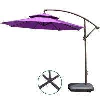 China Outdoor Round Roman Umbrella Aluminum Frame 3m 360 Degree Rotation Sun Protection Patio Parasol for sale