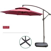 China Outdoor Round Roman Umbrella Aluminum Frame 3m 360 Degree Rotation Sun Protection Patio Parasol for sale
