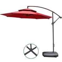 China Outdoor Round Roman Umbrella Aluminum Frame 3m 360 Degree Rotation Sun Protection Patio Parasol for sale