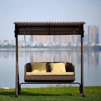 China 3 Seater Canopy Swing Chair Outdoor Garden Patio Hanging Furniture 200kg Capacity for sale