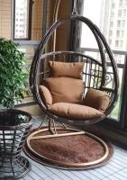 China Imitation Rattan Balcony Rocking Chair 5 Years Frame Warranty Easy Washable for sale
