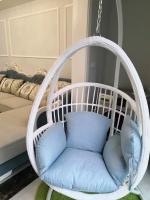 China Imitation Rattan Balcony Rocking Chair 5 Years Frame Warranty Easy Washable for sale