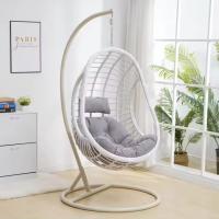 China Rattan Double Armchair Indoor Rocking Chair Balcony Hanging Basket Swing 2 Seater for sale