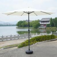 China 3m Round Sunshade Center Pillar Umbrella with Custom Logo - 250g Polyester Waterproof Outdoor Parasol for sale