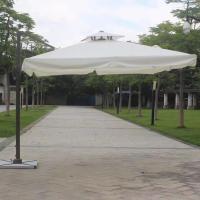 China Outdoor Garden Sunshade Umbrella 3m 2.7m Round Design with 250g Polyester Fabric and 3-Year Warranty for sale