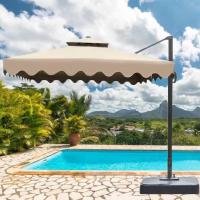 China 3m Outdoor Garden Umbrella with 250g Polyester Fabric - Waterproof Patio Parasol with 2-Year Warranty for sale