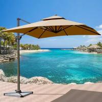 China OU-001 2.5x2.5 Meter Square Outdoor Roman Sun Umbrella with Crank Lift Mechanism for sale