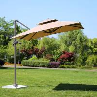 China OU-001 2.5x2.5 Meter Square Outdoor Roman Sun Umbrella with Crank Lift Mechanism for sale
