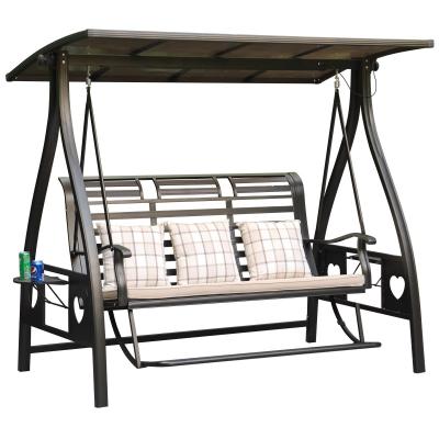 China Solar Powered Heavy Duty Outdoor Swing 300kg Capacity Dual Day Night Use for sale