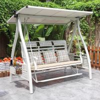 China Solar Powered Heavy Duty Outdoor Swing 300kg Capacity Dual Day Night Use for sale