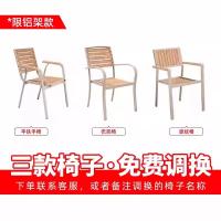 China Washable 6 Seater Patio Set with Waterproof Polywood Outdoor Table and 310g/m² Fabric Chairs for sale