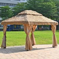 China Aluminum Alloy Gazebo with Thatched Roof - 15-20 Day Production Time, 2-3 Year Warranty Outdoor Pavilion for sale