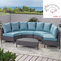 China Round Swimming Pool Rattan Sofa SG26027 - Waterproof Outdoor Furniture with 3-Year Warranty and Custom Colors for sale