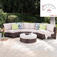 China Round Swimming Pool Rattan Sofa SG26027 - Waterproof Outdoor Furniture with 3-Year Warranty and Custom Colors for sale
