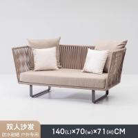 China Outdoor Rattan Woven Patio Sofa Set Weatherproof Lounge Chair with Coffee Table 3 Seater for sale