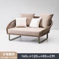 China Outdoor Rattan Woven Patio Sofa Set Weatherproof Lounge Chair with Coffee Table 3 Seater for sale