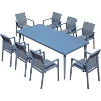 China Nordic Light Luxury Outdoor Table and Chairs Set 4 Seats Sunproof Waterproof Terrace Furniture for sale