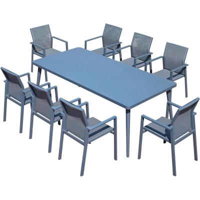 China Nordic Light Luxury Outdoor Table and Chairs Set 4 Seats Sunproof Waterproof Terrace Furniture for sale