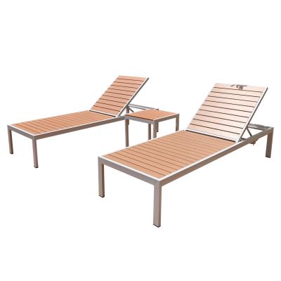 China Outdoor Waterproof Sunproof Reclining Chair Patio Lounge Chair for Poolside Beach Villa Garden Use 2 Year Warranty for sale
