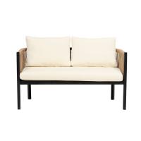 China Weatherproof Outdoor Patio Sofa 85 Inch Rust Resistant Aluminum Frame 800 lbs Capacity for sale
