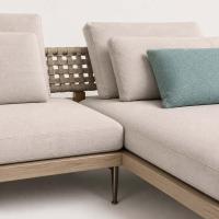 China Teak and Rope Modular Outdoor Sofa Set 8000 with Powder-coated Aluminum Frame for Commercial and Residential Projects for sale