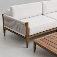 China Powder-coated Aluminum Frame Outdoor Sofa Set with Modular Seating and Water-resistant Fabric for sale