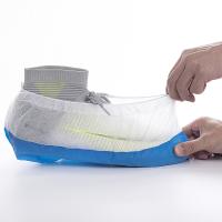 China Disposable Waterproof Anti-slip Breathable Non-woven PP+PE  Shoe Covers Onetime 1000pcs One Carton for sale