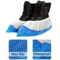 China Disposable Waterproof Anti-slip Breathable Non-woven PP+PE  Shoe Covers Onetime 1000pcs One Carton for sale