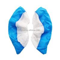 China Disposable Non-woven High Boots Waterproof Non-woven Shoe Cover Anti-dust Shoecover 1000pcs One Carton for sale