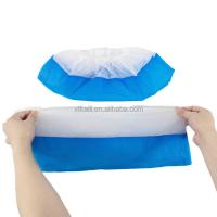 China 1000pcs One Carton Personal Protective High Quality PP CPE Non Woven Plastics Disposable Shoe Cover for sale
