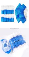 China 1000pcs One Carton Personal Protective High Quality PP CPE Non Woven Plastics Disposable Shoe Cover for sale