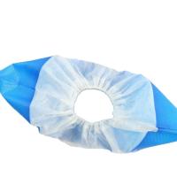 China 1000pcs One Carton Disposable Blue Soft Antiskid Shoe Cover With CE with High Quality for sale