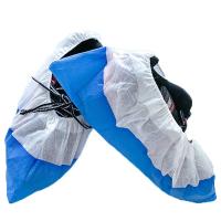 China 1000pcs One Carton Disposable Blue Soft Antiskid Shoe Cover With CE with High Quality for sale