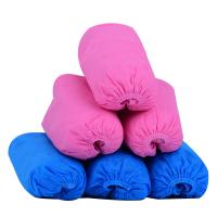 China Eco-Friendly Disposable Blue Plastic Shoe Cover Degradable PP Material 100/pc for sale