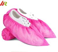 China Disposable Shoe Covers Shoes Safety Cover Nonwoven Shoe Cover pink for sale
