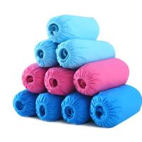 China Disposable Shoe Covers Shoes Safety Cover Nonwoven Shoe Cover pink for sale