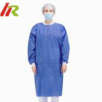 China OEM Service Acceptable Multiple Color Option Disposable Lab Coat with Knitted Cuff or Elastic Cuff OEM for sale