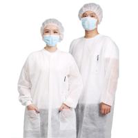 China OEM Service Acceptable Multiple Color Option Disposable Lab Coat with Knitted Cuff or Elastic Cuff OEM for sale