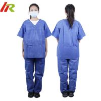 China Hospital Uniform Nonwoven Set Scrub Suit Lab Coat Disposable Medical  Shorts Shirts for sale