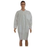 China Visitor Coat  Cheap Disposable Medical PP Non Woven Cleaning Laboratory Coat Uniform for Hospital Doctors for sale