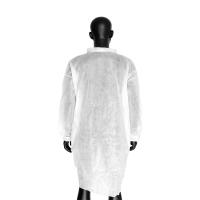 China Visitor Coat  Cheap Disposable Medical PP Non Woven Cleaning Laboratory Coat Uniform for Hospital Doctors for sale