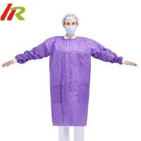 China Non Woven Lab Coats Wholesale Laboratory Gowns Doctor Waterproof Disposable Lab Coats for sale