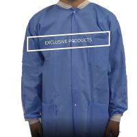 China Non Woven Lab Coats Wholesale Laboratory Gowns Doctor Waterproof Disposable Lab Coats for sale