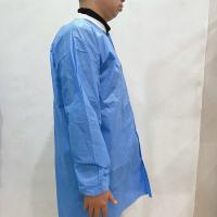 China Doctor Coat Disposable SMS Work Suits Non Woven  Visitor Gown Lab Coat for sale