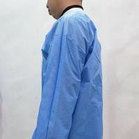 China Doctor Coat Disposable SMS Work Suits Non Woven  Visitor Gown Lab Coat for sale