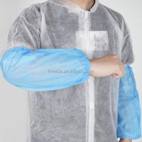 China Wholesale Disposable Multifunction Protection Non-woven Arm Sleeve Cover Blue PP Oversleeve for sale